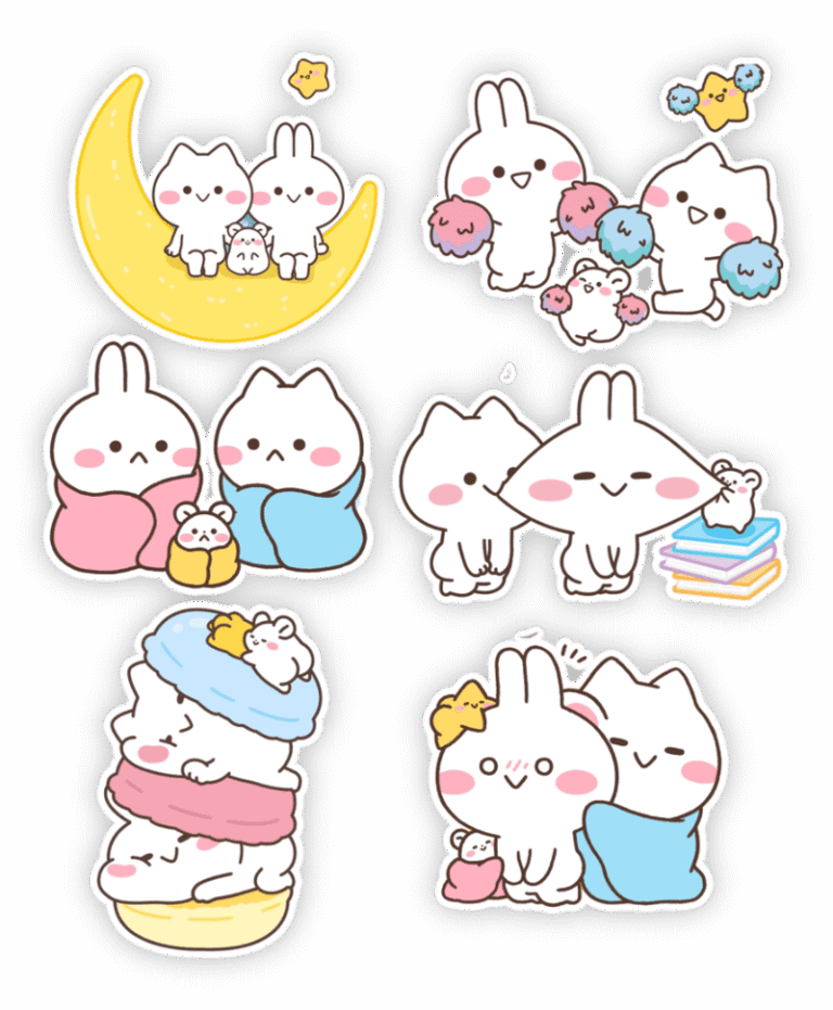 100+ Sticker Mimi và Neko dễ thương khiến ai cũng mê tít