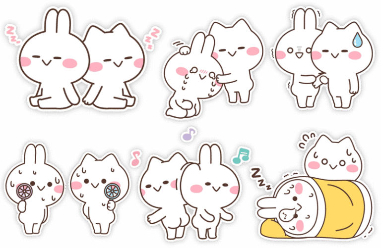100+ Sticker Mimi và Neko dễ thương khiến ai cũng mê tít