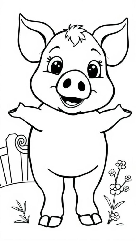 List 186+ tranh tô màu con heo đẹp, ngộ nghĩnh dành cho trẻ