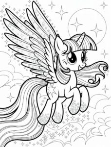 Khám phá 163+ tranh tô màu pony cute được bé yêu thích nhất